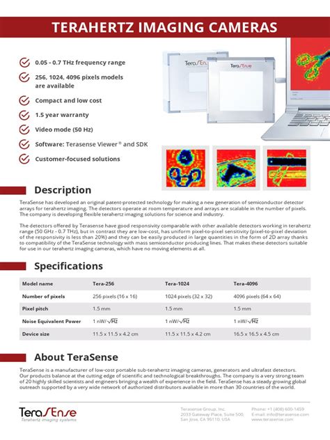 Terahertz Camera Datasheet Pdf Terahertz Radiation Hertz