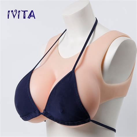 C J Cup Full Silicone Breast Forms Crossdresser Drag Queen Boobs Bra