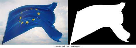국기를 흔드는 공식 Eu 국기 스톡 일러스트 1791948557 Shutterstock