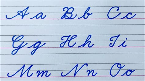 How To Write English Cursive Writing A To Z Cursive Writing A To Z Cursive Handwriting