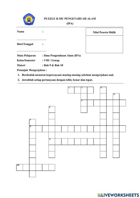 Puzzle Ipa Viii Worksheet Live Worksheets