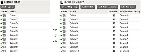creating a synchronization task for fixed width file type source