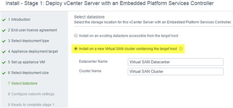native vcsa bootstrap installer in vsan 6 6