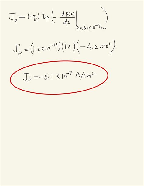 Solved Fast And Correct The Answer Calculate The Hole Diffusion