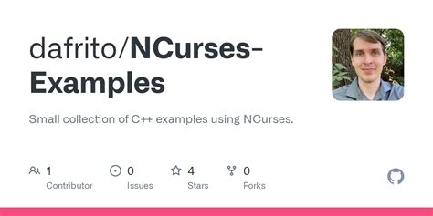GitHub Dafrito NCurses Examples Small Collection Of C Examples Using NCurses