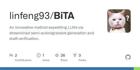 Github Linfeng93bita An Innovative Method Expediting Llms Via