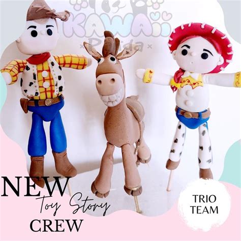 Toy Story Fondant Cake Toppers Woody Jessie Buzz Alien Bullseye In