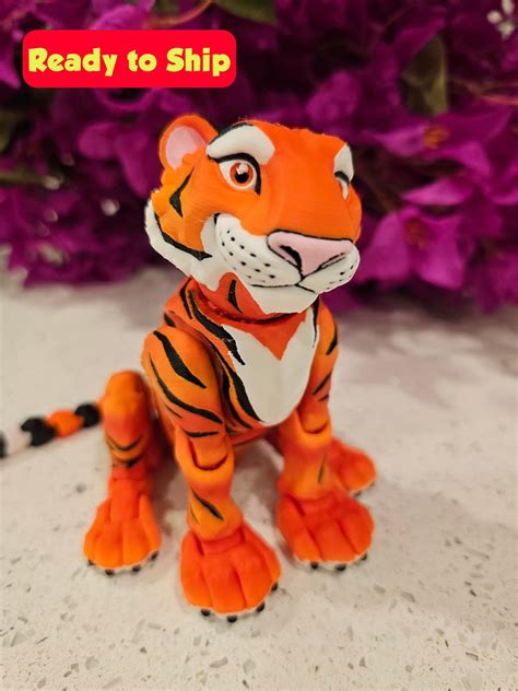 3d Printed Tiger Mattmire Makes 4 Color Special Edition Etsy Uk