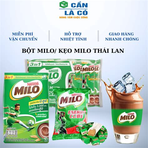 Sữa Bột Milo Hòa Tan Bổ Sung Canxi Kẹo Milo Thái Lan Hàng Chính Hãng