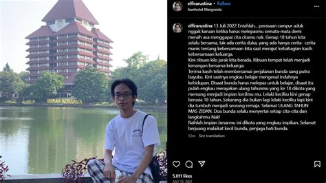 21 Hari Sebelum Mahasiswa Ui Dihabisi Senior Ternyata Sang Ibunda Sempat Unggah Ucapan ‘spesial