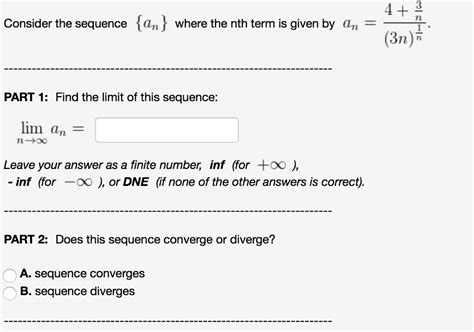 solved consider the sequence {a n} where the nth term is