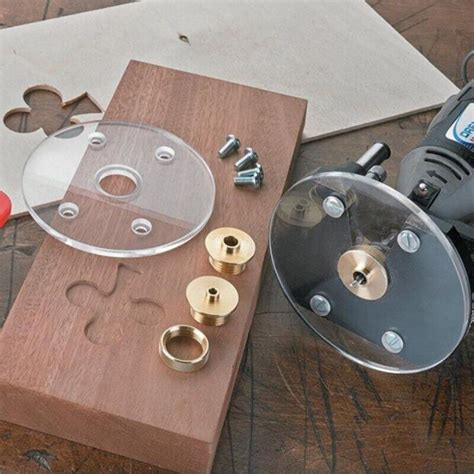 Brass Template Router Guides Kit With Lock Nut Adapter Guide Bushing Kit 11pcs Ebay