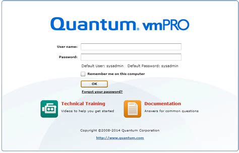 Accessing The VmPRO GUI