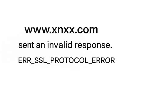 Err Invalid Response Only For One Website Gawpgs
