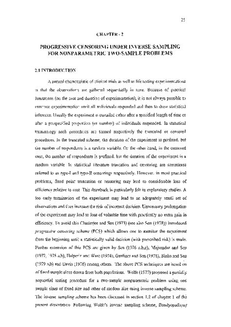 Pdf Progressive Censoring Under Inverse Sampling For Nonparametric