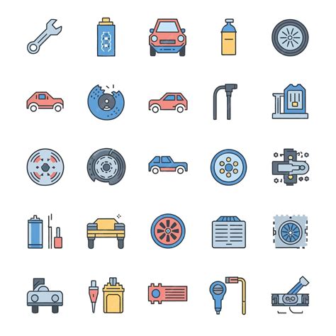 Premium Vector Collation Set Of Car Driving Technology Hand Drawn