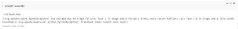 Pyspark Keyerror When Trying To Do A Count On Spark Dataframe Stack
