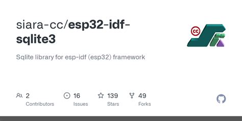 Github Siara Cc Esp Idf Sqlite Sqlite Library For Esp Idf Esp Framework
