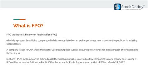 PPT Difference Between IPO And FPO PowerPoint Presentation Free Download ID