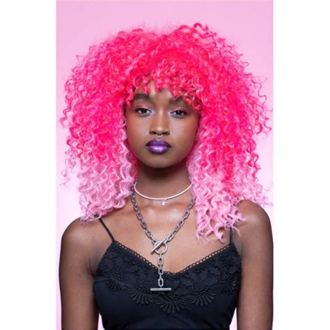 Manic Panic Pink Passion Ombre Curl Wig Cracker Jack Costumes Brisbane