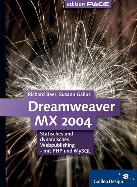DREAMWEAVER MX Statisches Und Dynamisches Webpublishing Mit PHP Und MySQL EUR
