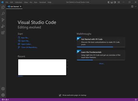 No Start Page Issue Microsoft Vscode GitHub