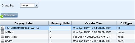 Node Summary Report