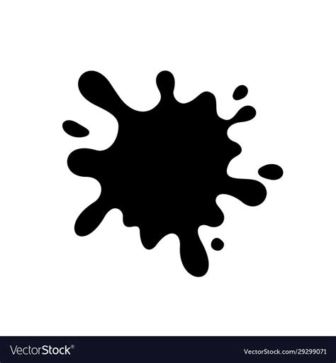 Ink Splatter Dark Blot Vector Image On Vectorstock Free Graffiti Fonts Graffiti Font Free