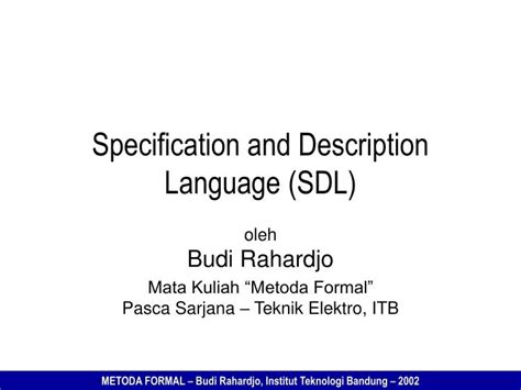 Ppt Specification And Description Language Sdl Powerpoint Presentation Id5705307