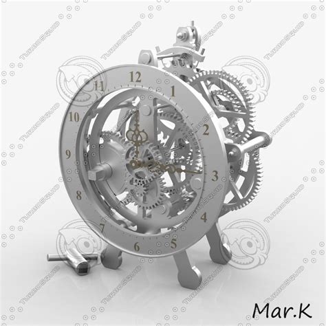 Clock Clockwork 3d Model