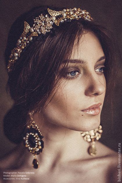 Ободок и серьги в стиле Барокко Дольче Габбана в интернет магазине на Ярмарке Мастеров