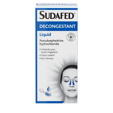 Sudafed® Decongestant Liquid For Blocked Nose