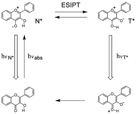 The Esipt Process Of 3hf Download Scientific Diagram