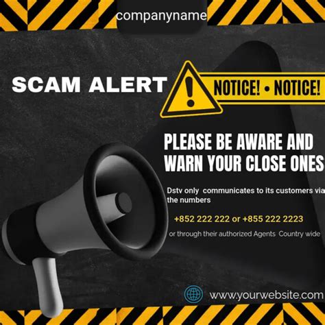 Scam Alert Template Design Postermywall