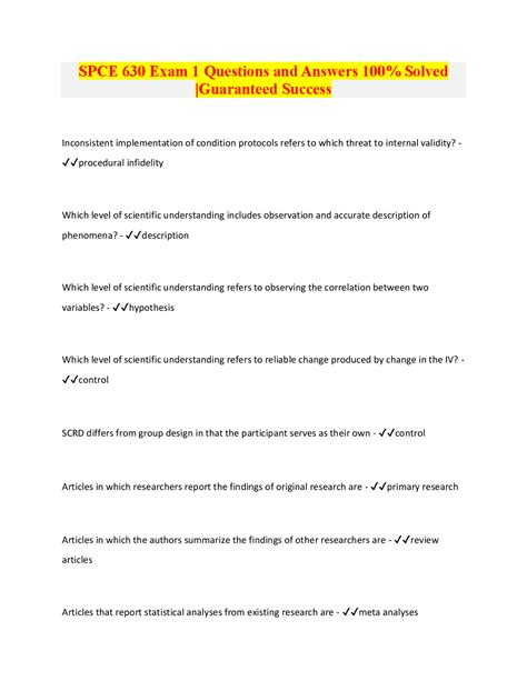 Spce 630 Exam 1 Internal Validity Research Methods And Data Analysis