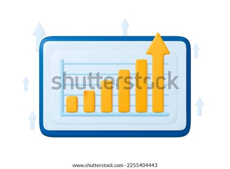 Positive Growth Chart Financial Analytics Business Stock Vector