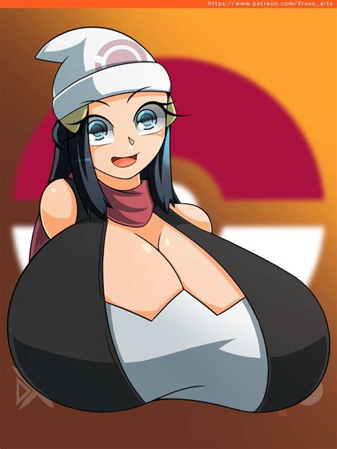Rule 34 Big Breasts Boob Window Clothed D Xross Dawn Pokemon Female