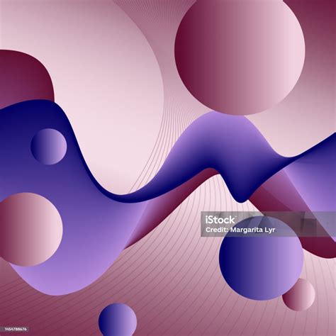 미래의 적갈색 보라색 진한 파란색 유체 배경 흐르는 파도와 비행 구체 밝은 색의 추상 패턴입니다 액체 디자인 동적 파형 3d