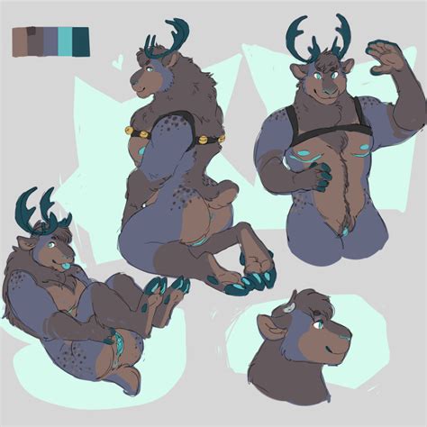 Rule 34 11 Anthro Capreoline Cervid Furry Hi Res Male Mammal