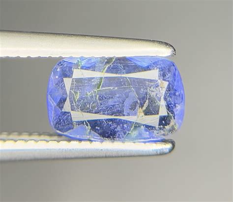 Rare 059cts Blue Hackmanite Cut Gemstone Inside Beauty