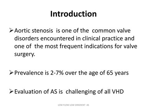Low Flow Low Gradient Aortic Stenosis Pptx