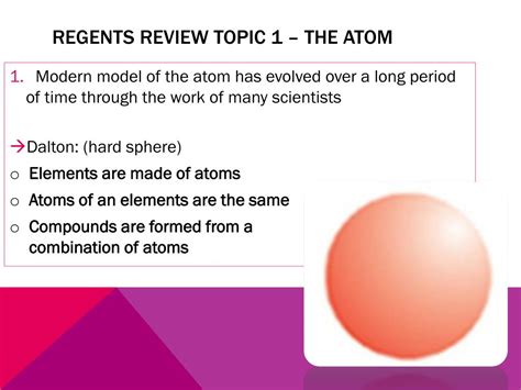 Ppt Regents Review Topic 1 The Atom Powerpoint Presentation Id