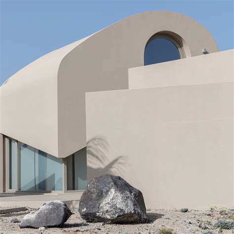 Huge Circular Hole Pierces Concrete House In Crete By Tense