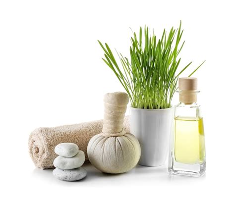 Premium Photo Spa Composition Isolated On White