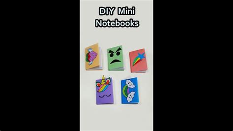 Diy Mini Notebook How To Make A Notebook Easy Paper Craft Ideas Easy Paper Crafts Mini