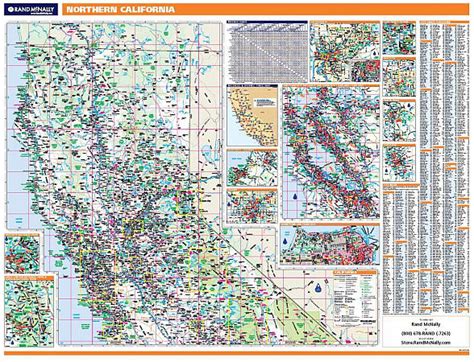 California Northern Wall Map America