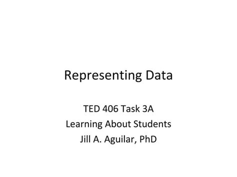 Representing Data Ppt
