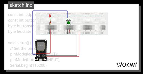 Raathi Puzzle 1 Led Button Wokwi Esp32 Stm32 Arduino Simulator