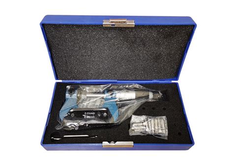 Km 0 25mm Screw Thread Micrometer Non Rotating Spindle