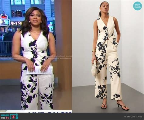 Wornontv Morgans White Floral Vest And Pants On Good Morning America